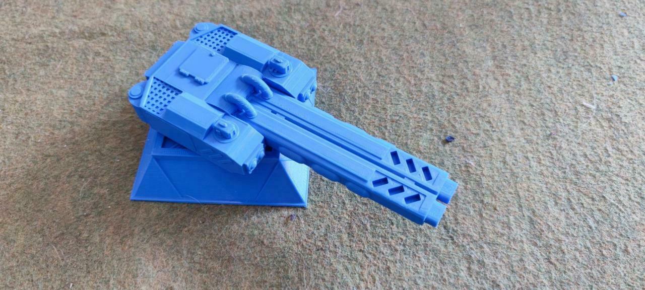 28mm sci-fi wargaming turrets optimized for FDM printers