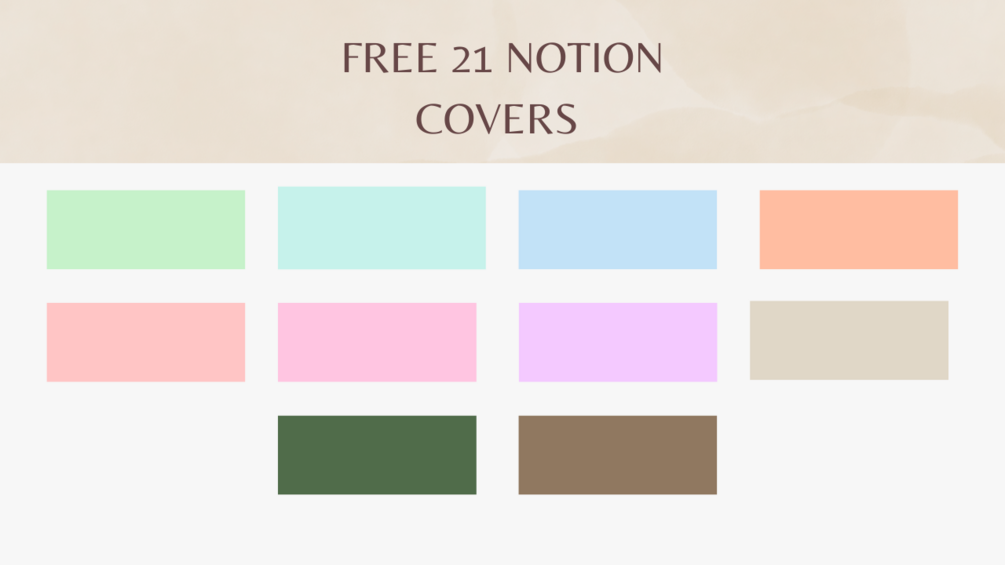 Free Simple Notion Covers