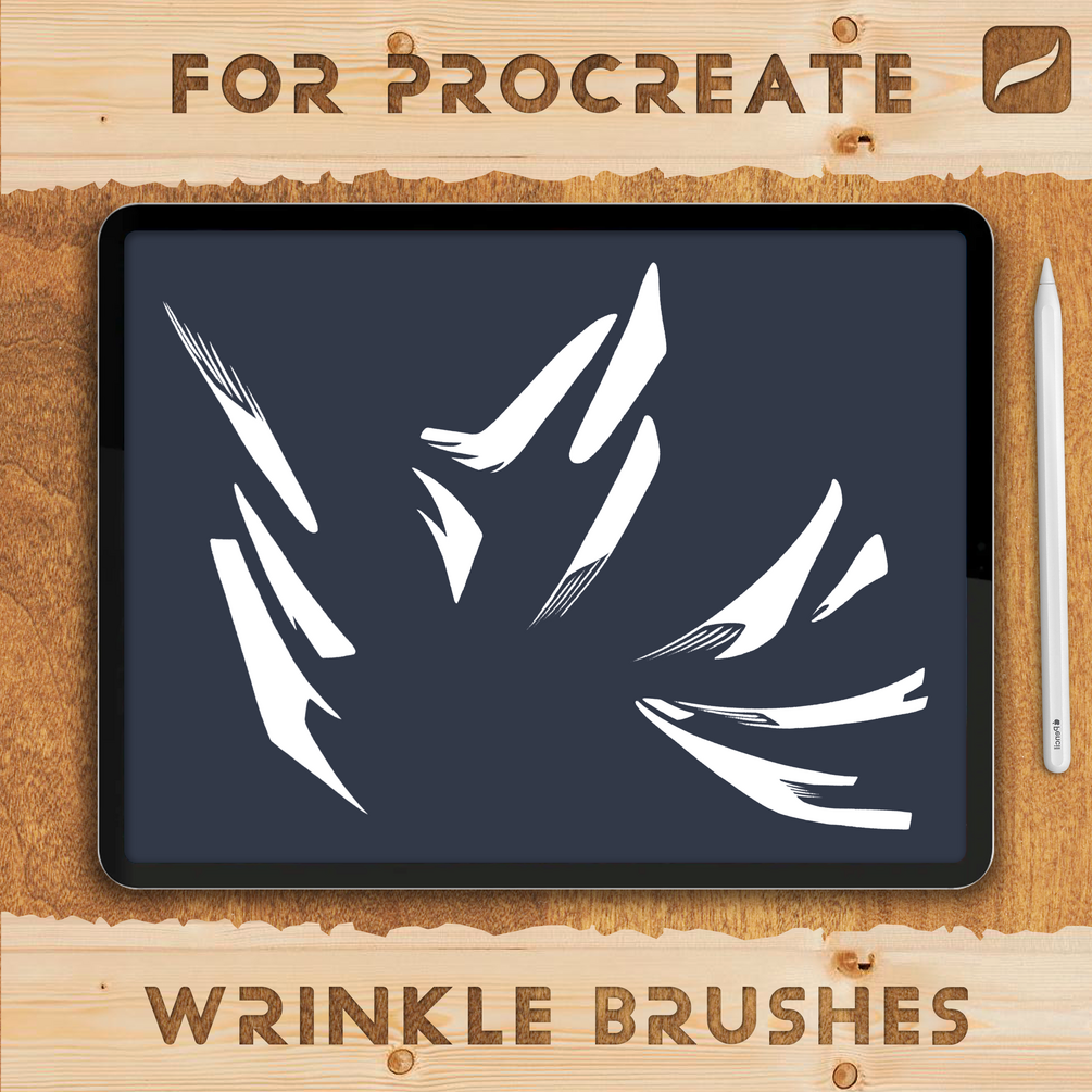 Free Wrinkle Clothes Brushes for Procreate