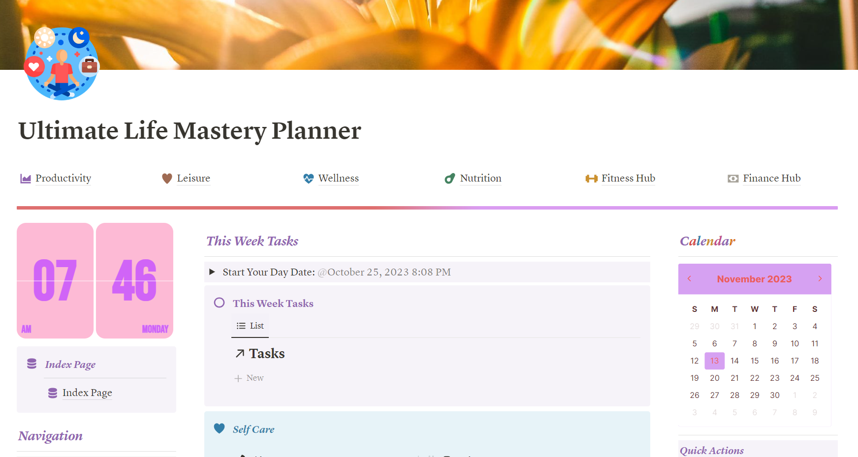 Ultimate Life Mastery Planner