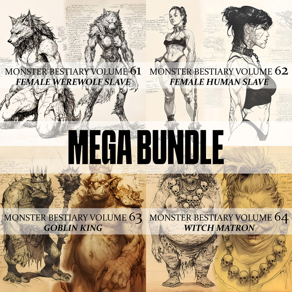 MEGA Bestiary Bundle #3 Volume 61 to 80, Complete Mega Bestiary Bundle ...