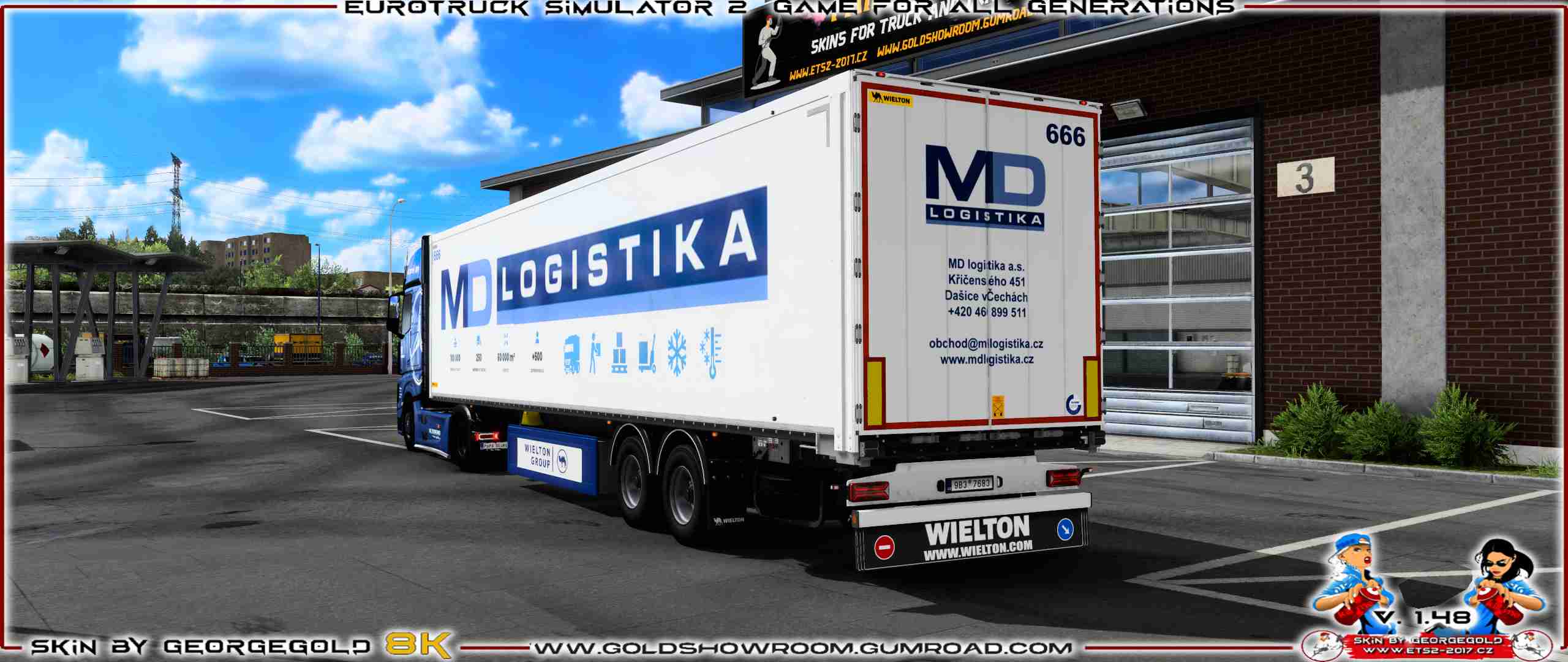 ETS 2 Skin Combo Mercedes Actros 5 MD Logistika