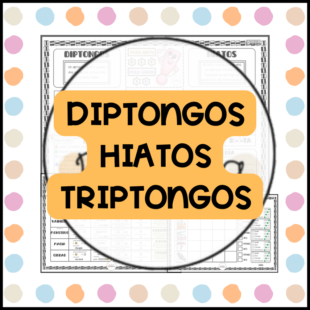 Cuaderno de diptongos, hiatos y triptongos.