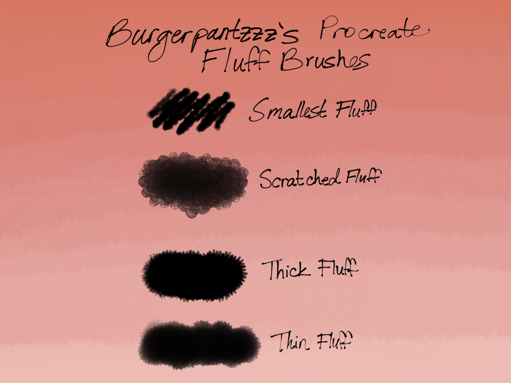 Burgerpantzzz's Procreate Fluff Brushes