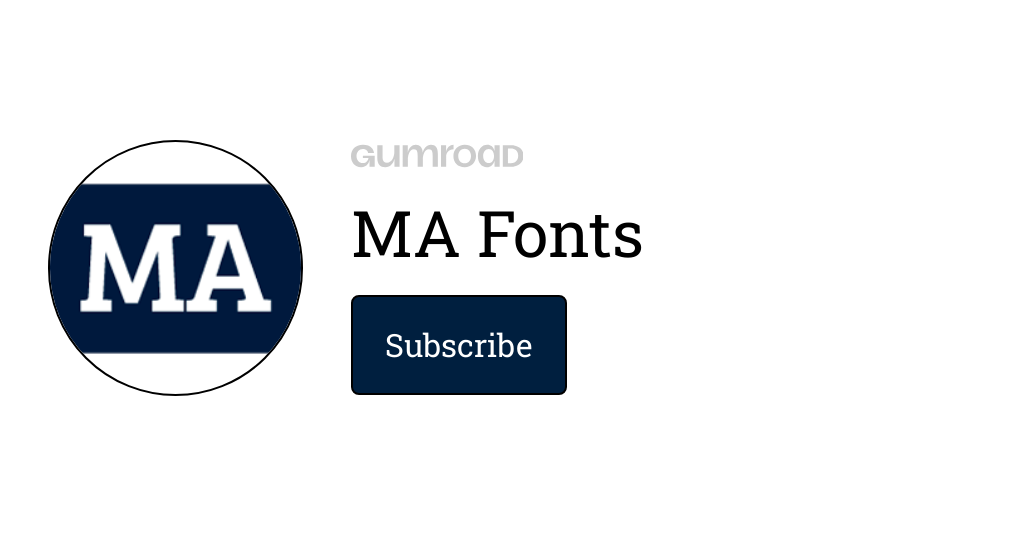 MA Fonts