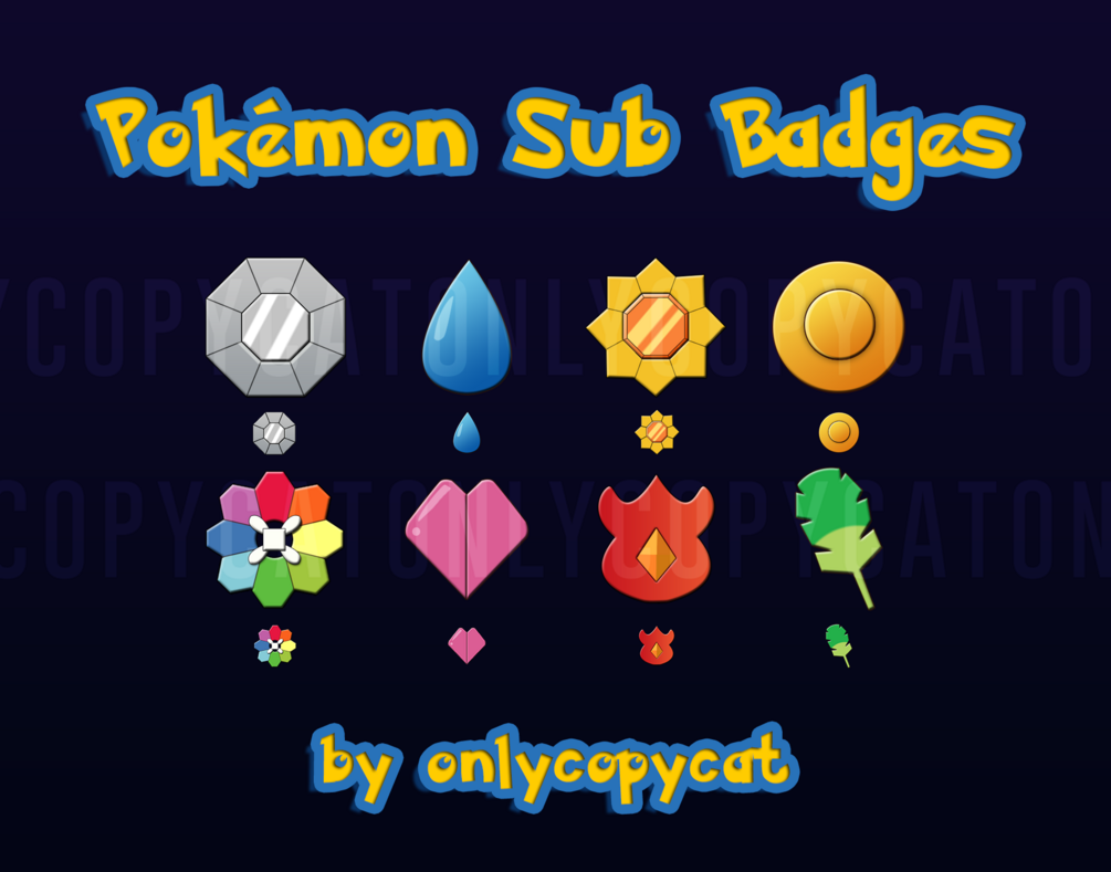Pokémon sub badges