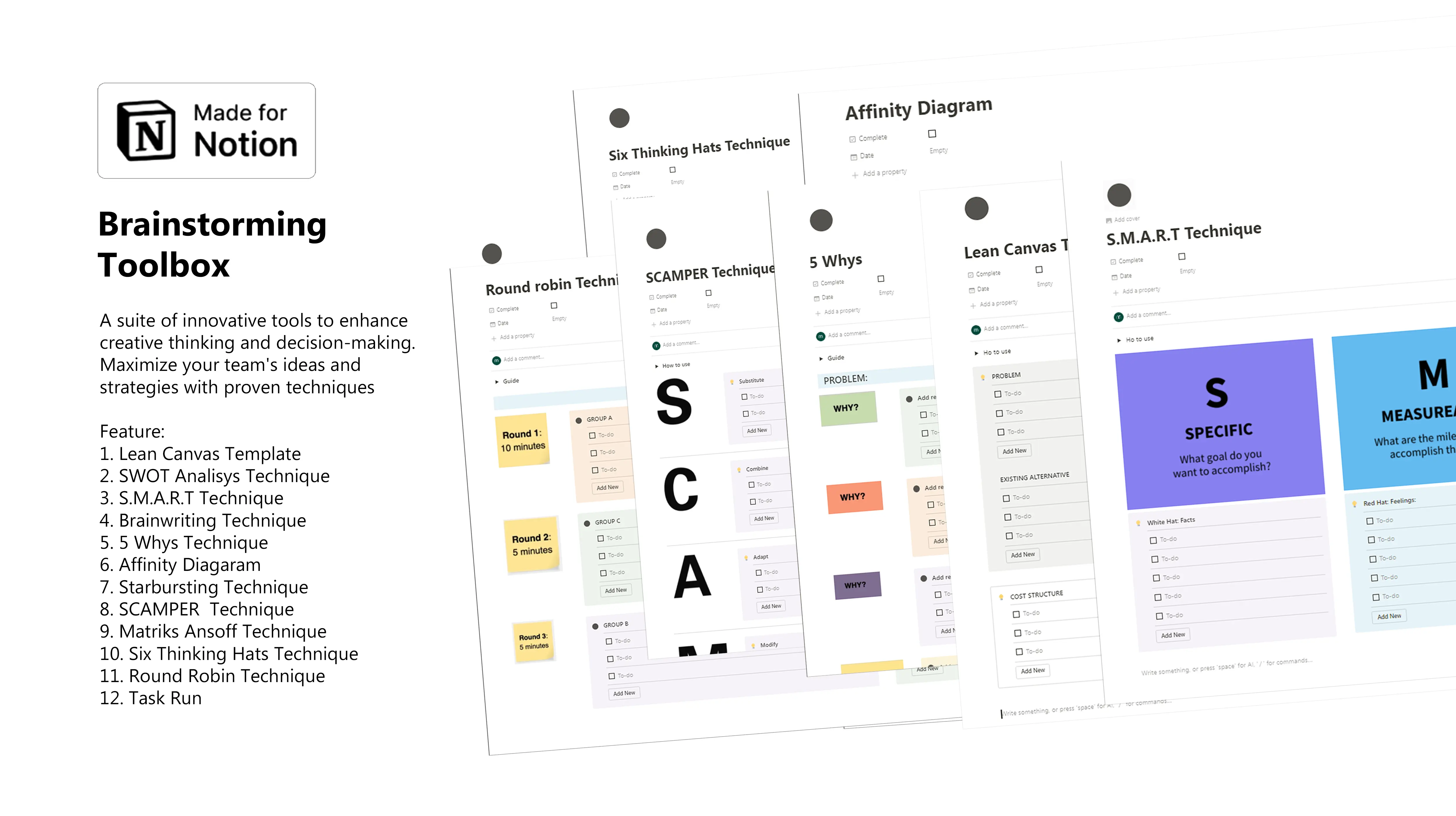 New 10 Brainstorming Template With Notion Musli