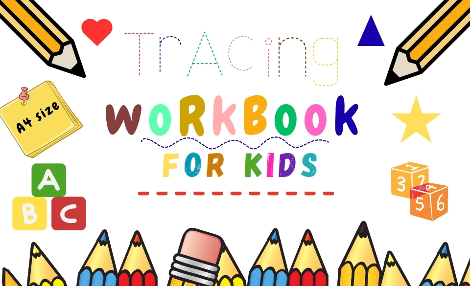 Tracing Book for Kids Editable in Canva