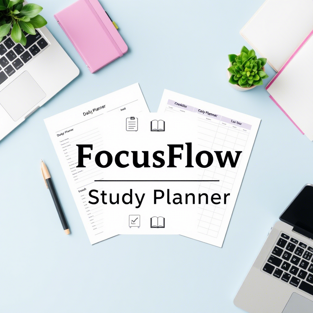 FocusFlow: A Printable Study & Productivity Planner
