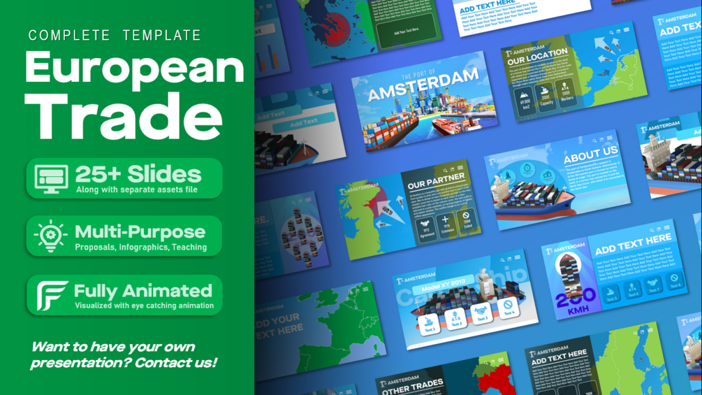 European Trade PowerPoint Template