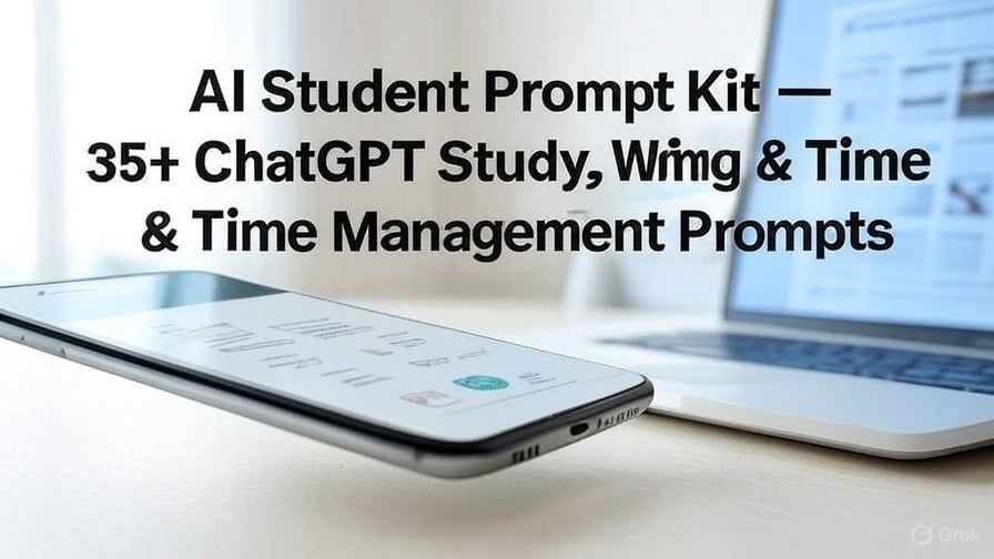 AI Student Prompt Kit — 35+ ChatGPT Study, Writing & Time Management ...