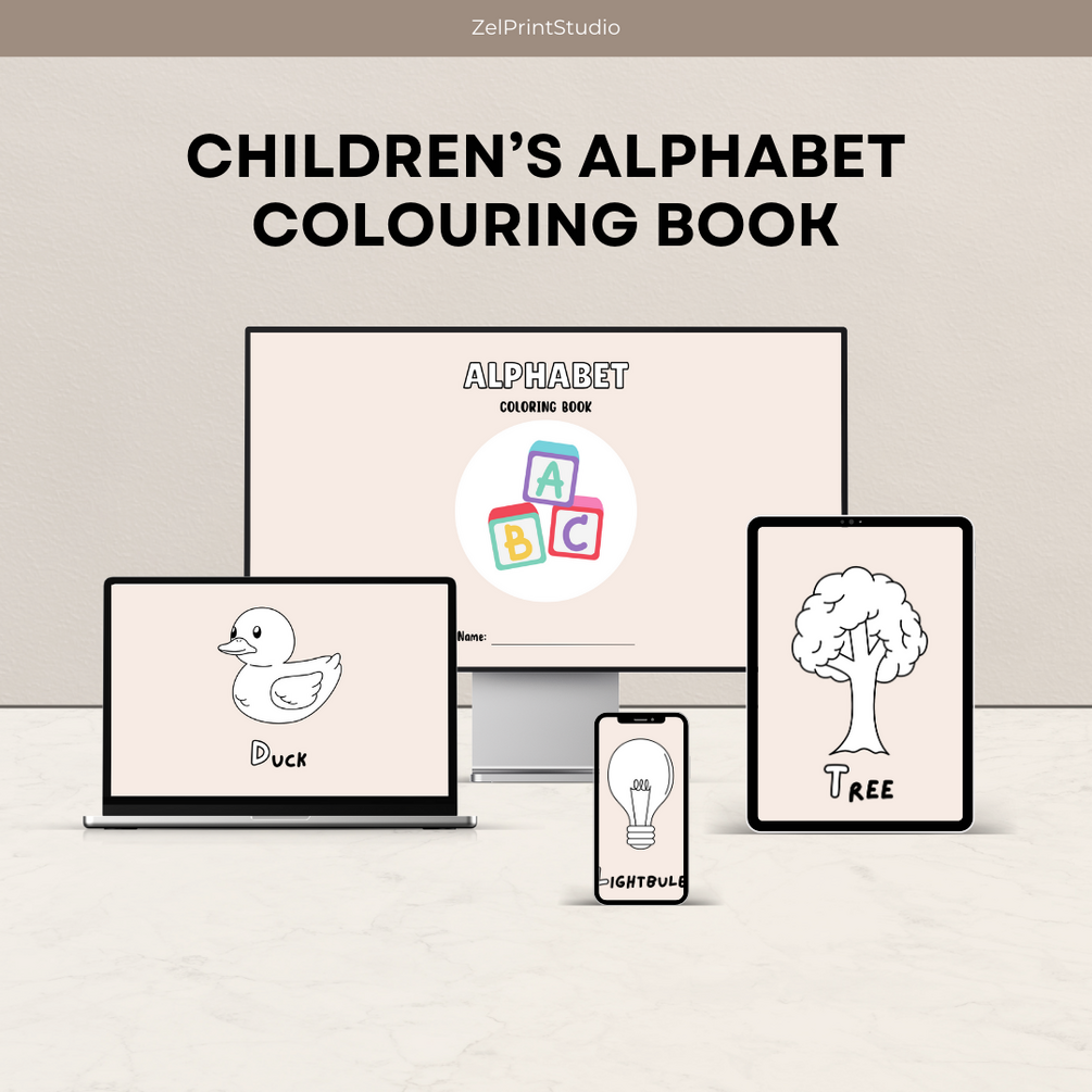 Printable Alphabet Colouring Book For Kids