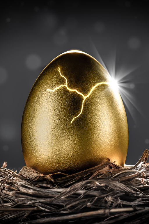 Add 7 names or sentences daily on eggs, break them, and film it for you