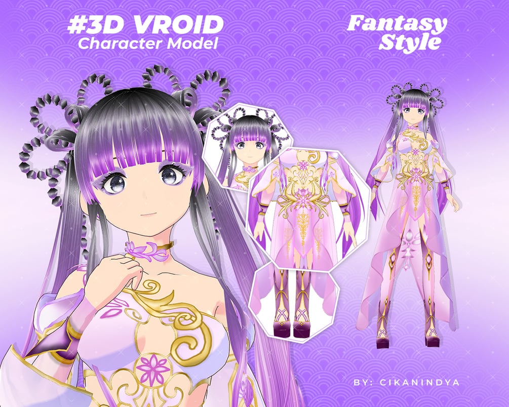 Captivate Your Audience with 3D Vroid Character Fragrance Lonary Anime ...
