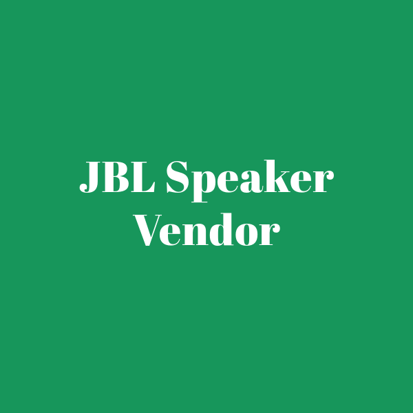 JBL Speaker Vendor