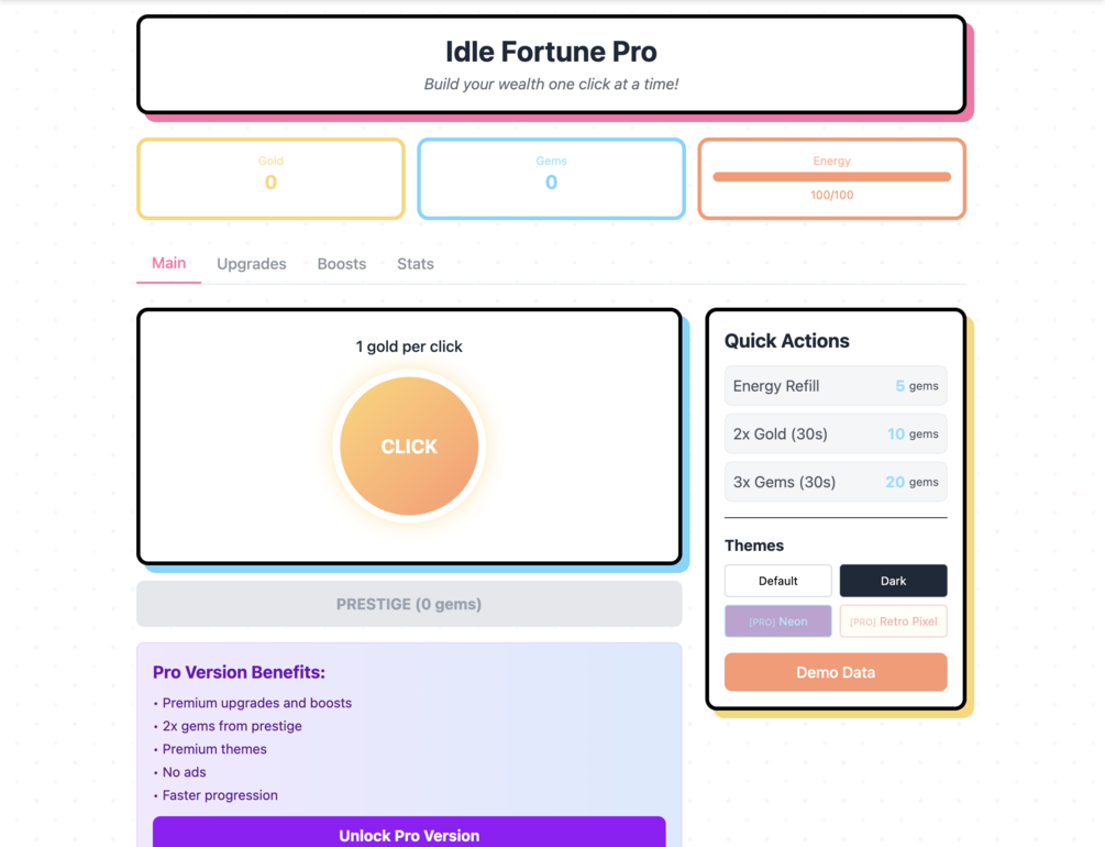Idle Fortune Pro