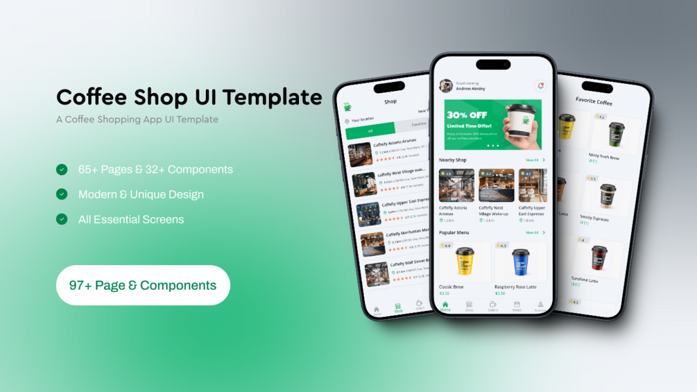 FlutterFlow - Coffee Shop App