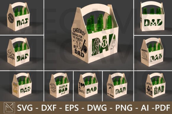 Father’s Day Beer Caddy SVG Bundle