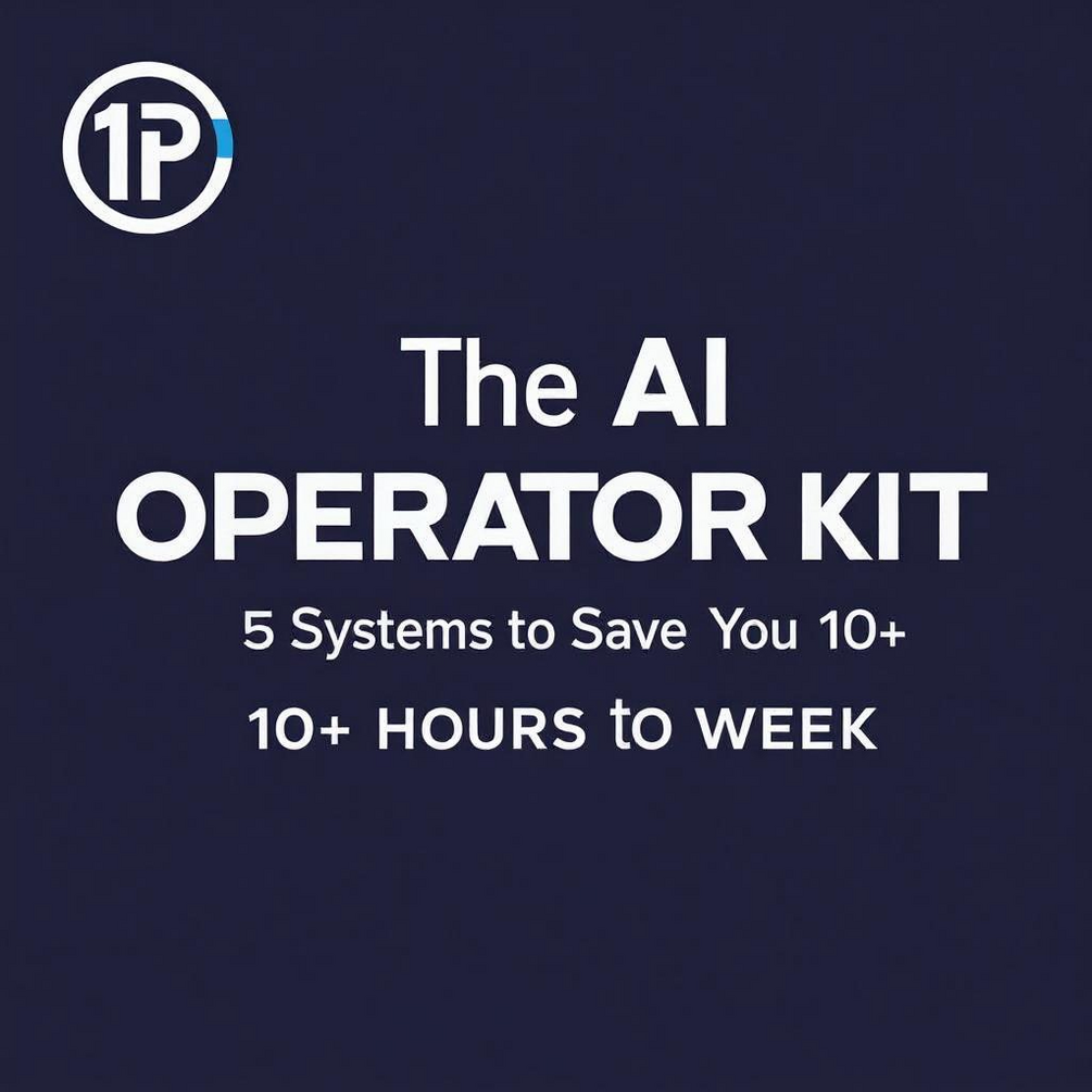 The AI Operator — Free Starter Kit for Founders & Media Pros