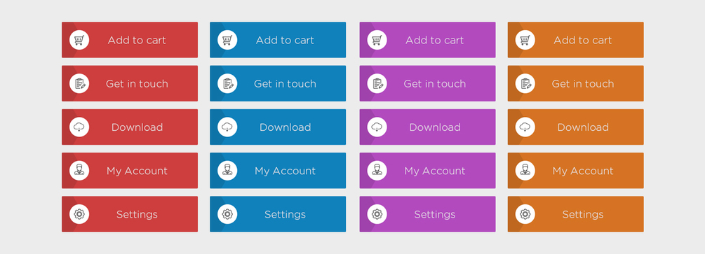 Flat CTA Web Buttons