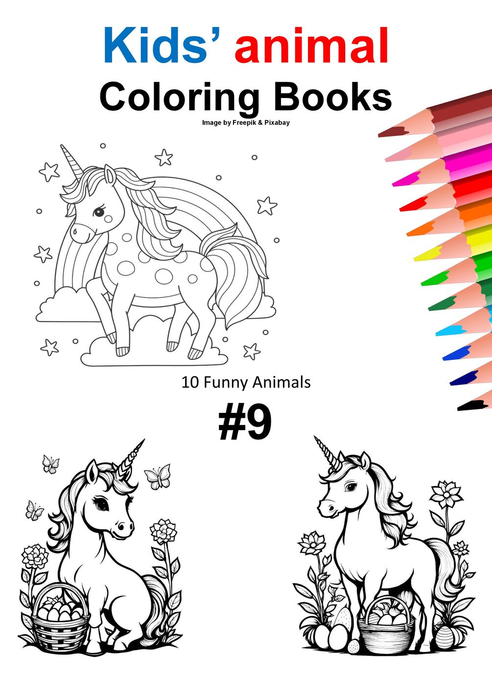 Kids' Animal Coloring Books