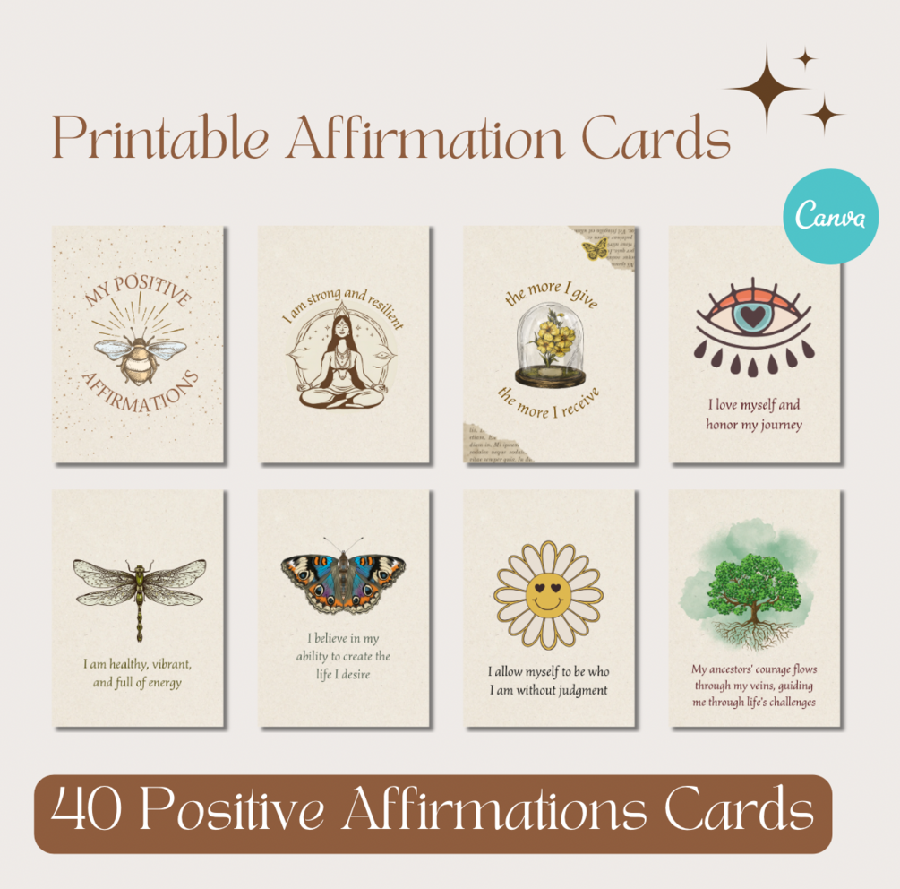 40 Printable Affirmation Cards