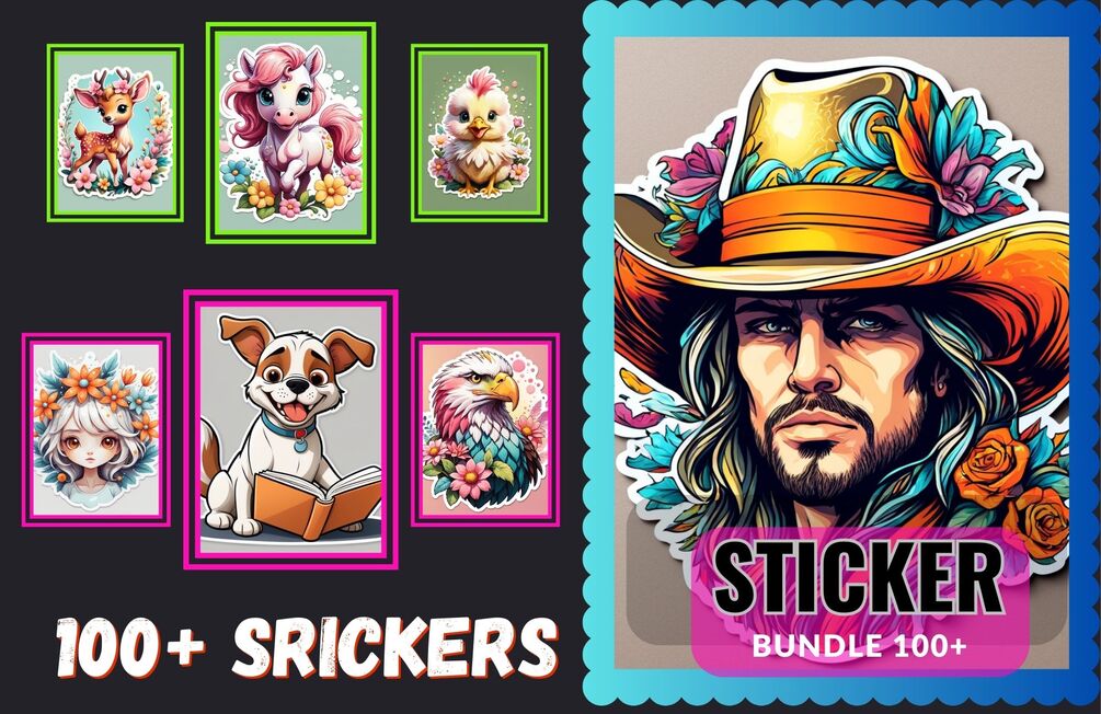 Sticker Magic Unveiled: {100+ Stickers Bundle} Embrace the Cuteness in ...