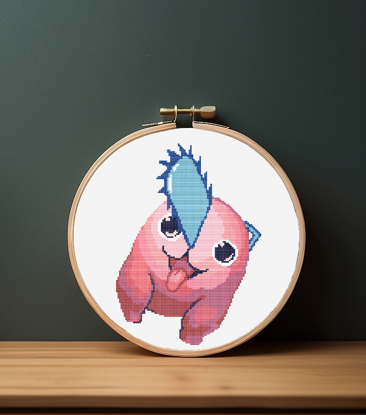 Chainsawman Pochita cross stitch pattern