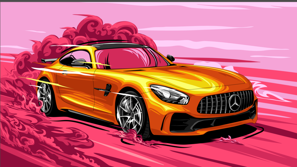 Ai file download- Mercedes benz amg gt-r 2017
