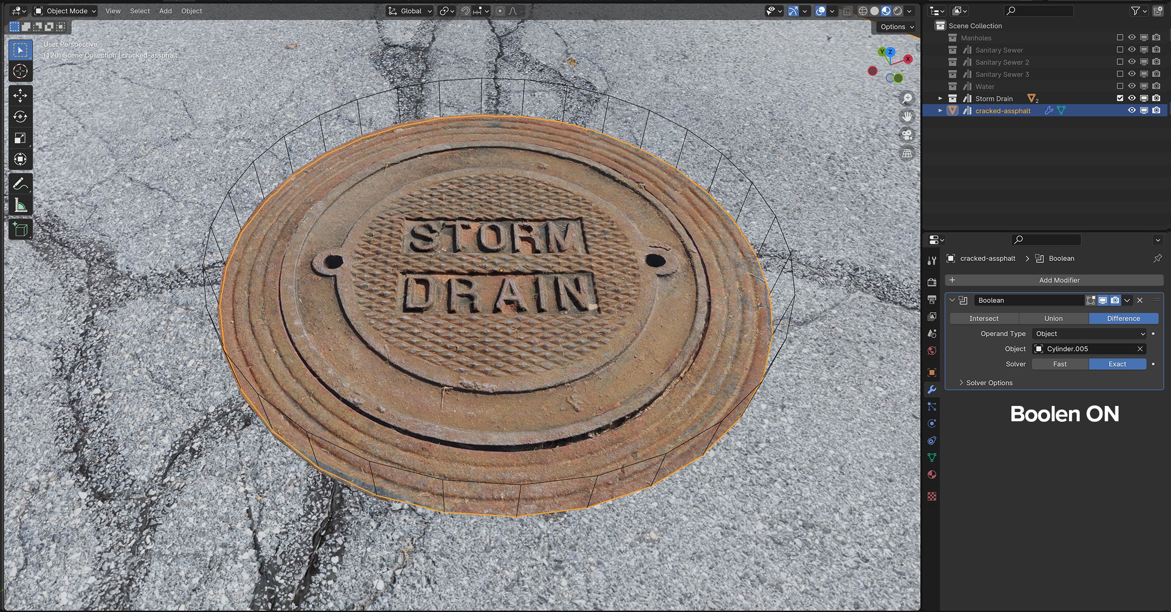 Manhole Cover Photo Scans (FREE Asset Pack)