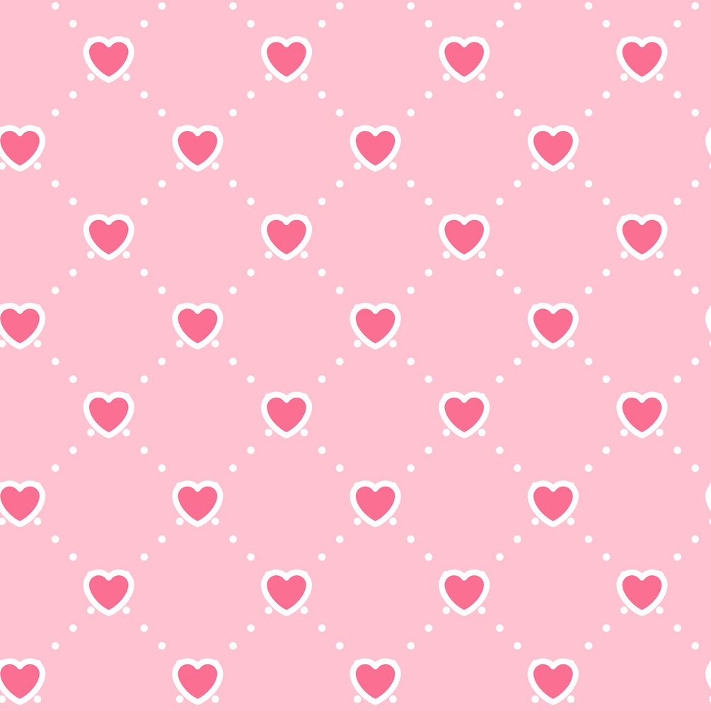 Pink Heart Valentines Day Digital Paper