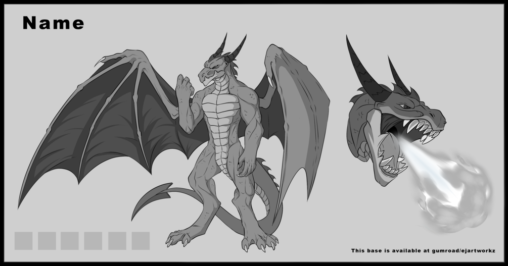 Anthro dragon base