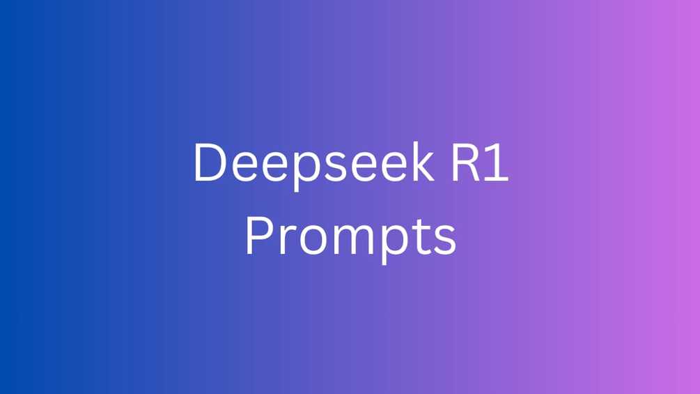 Deep Seek R1 300 Prompt List