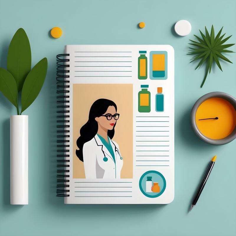 Pharmacist-Themed Journal Mockup - Clipart Style (4K, 27 JPGs) | AI ...