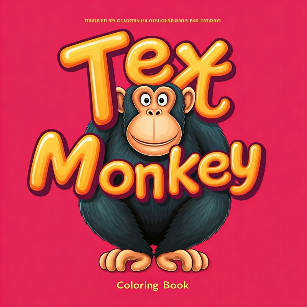 Monkey Colouring Book for Kids