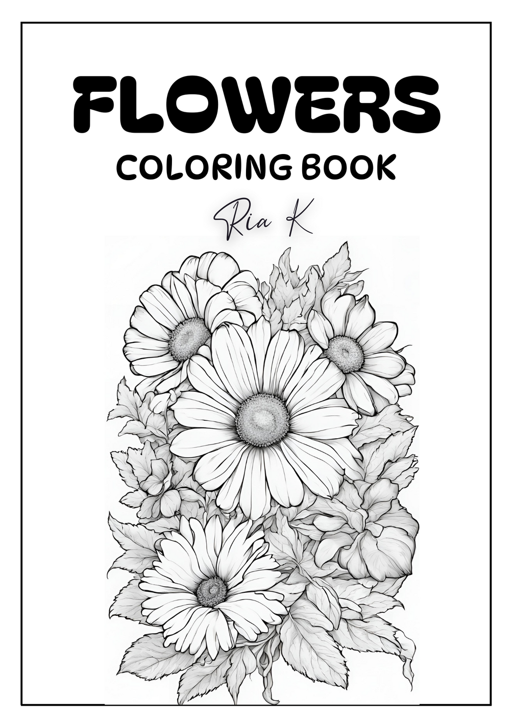 Coloring Book for Kids: Flowers Edition (Digital Download)