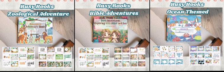 Busy Books For Kids Editable in Canva