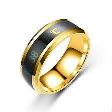Smart Stainless Steel Multifunctional Ring For Couples Mood Changes ...