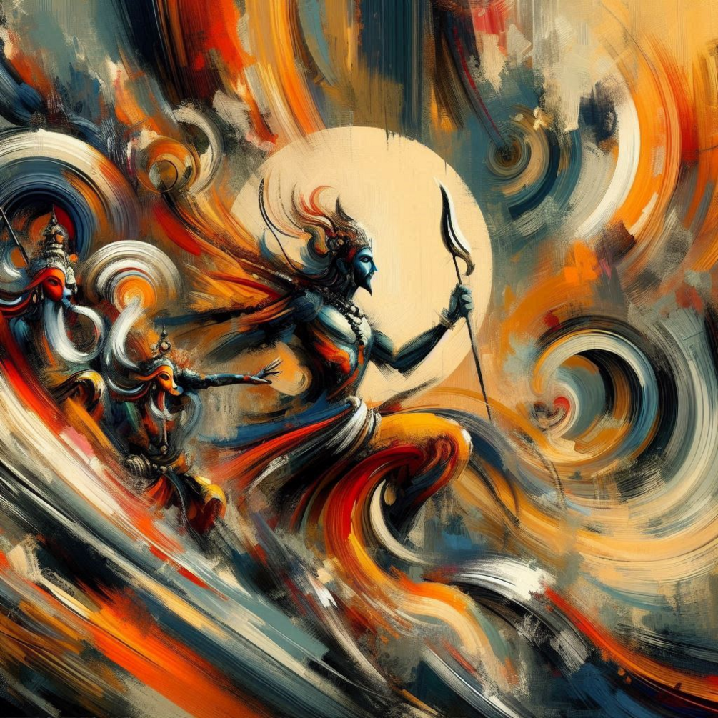 Divine Depiction: Stunning Abstract Images of God Rama