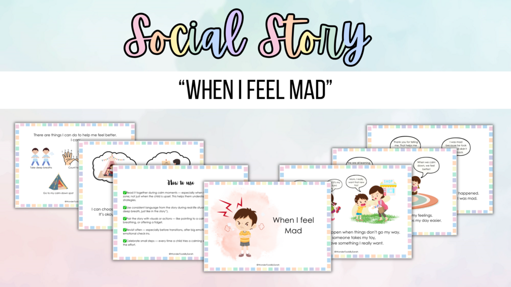 “When I Feel Mad” - Social Story