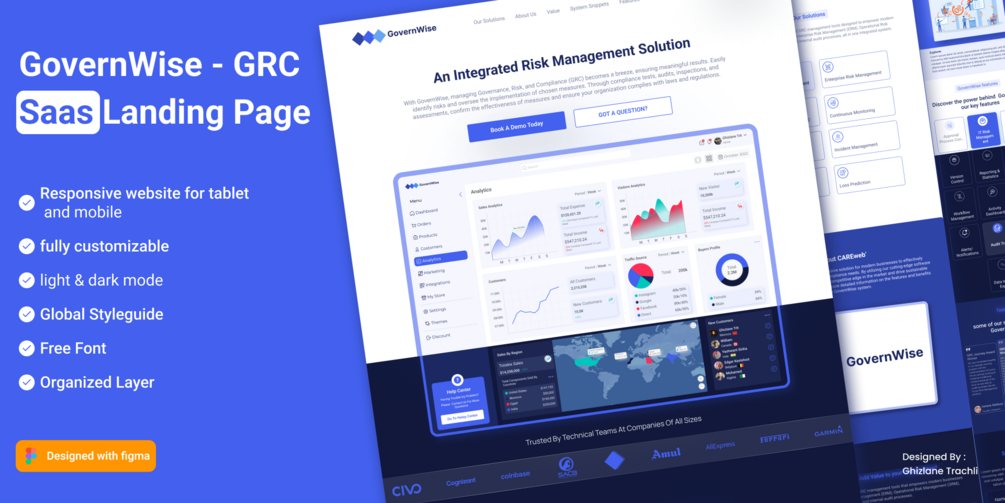 GovernWise - GRC Saas Landing Page