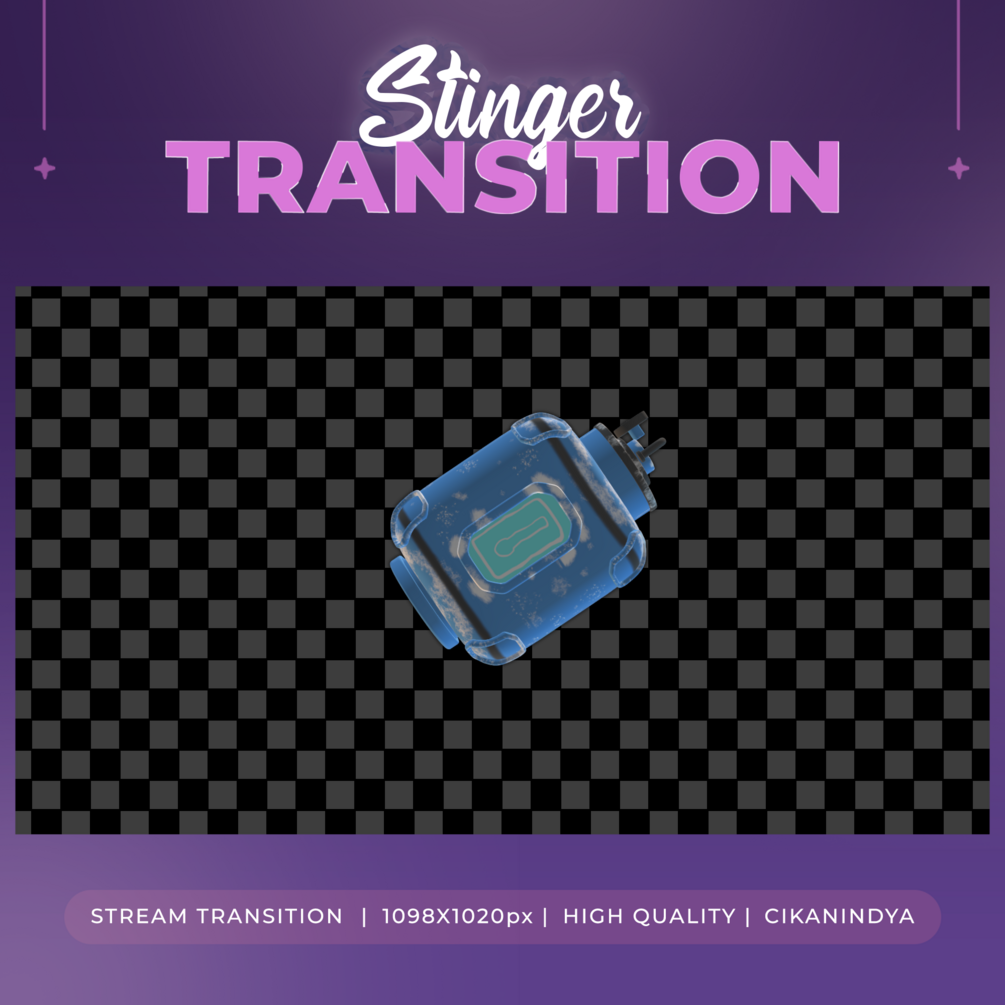 Animated Stinger Transition Photon Core | Glowing Energy Bomb for OBS ...