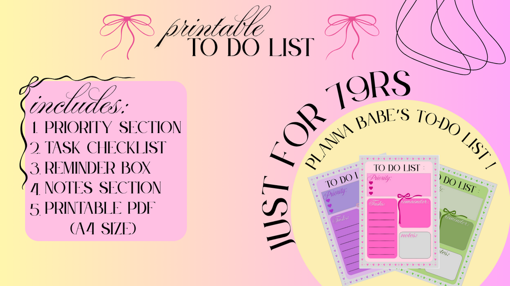 Daily To-Do List (Aesthetic Printable)