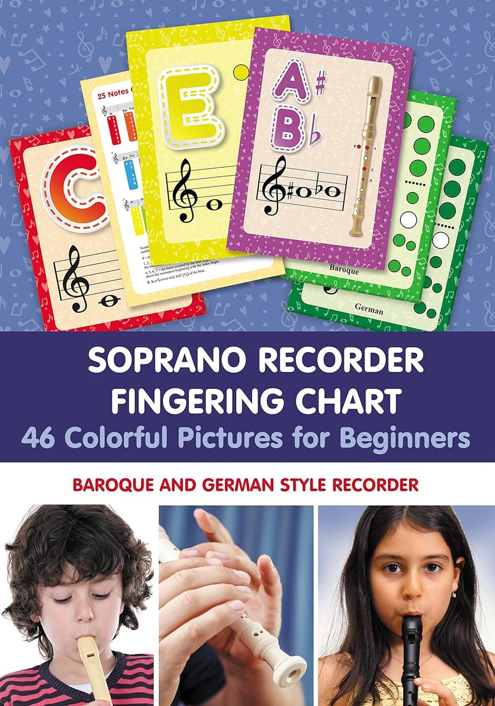 Soprano Recorder Fingering Chart. 46 Colorful Pictures for Beginners ...