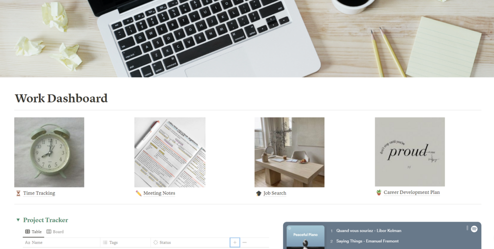 Work Planner Notion Template