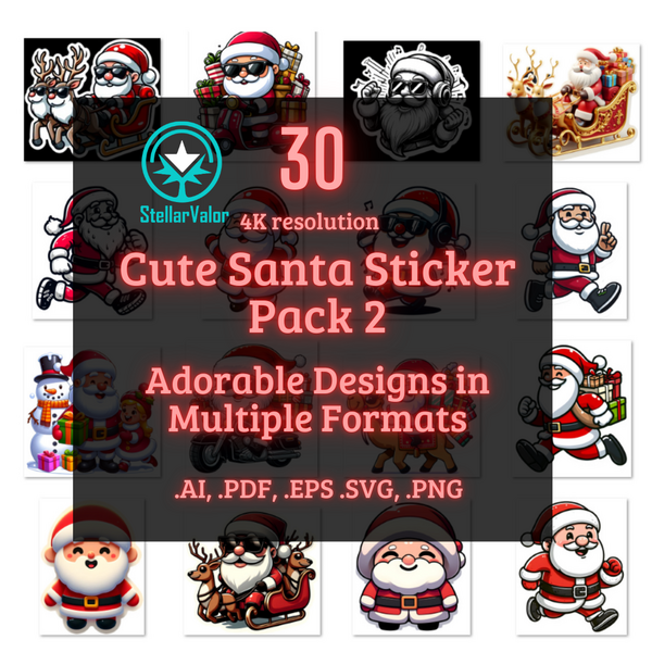 The Ultimate Santa Claus Collection 112 Festive Stickers ...