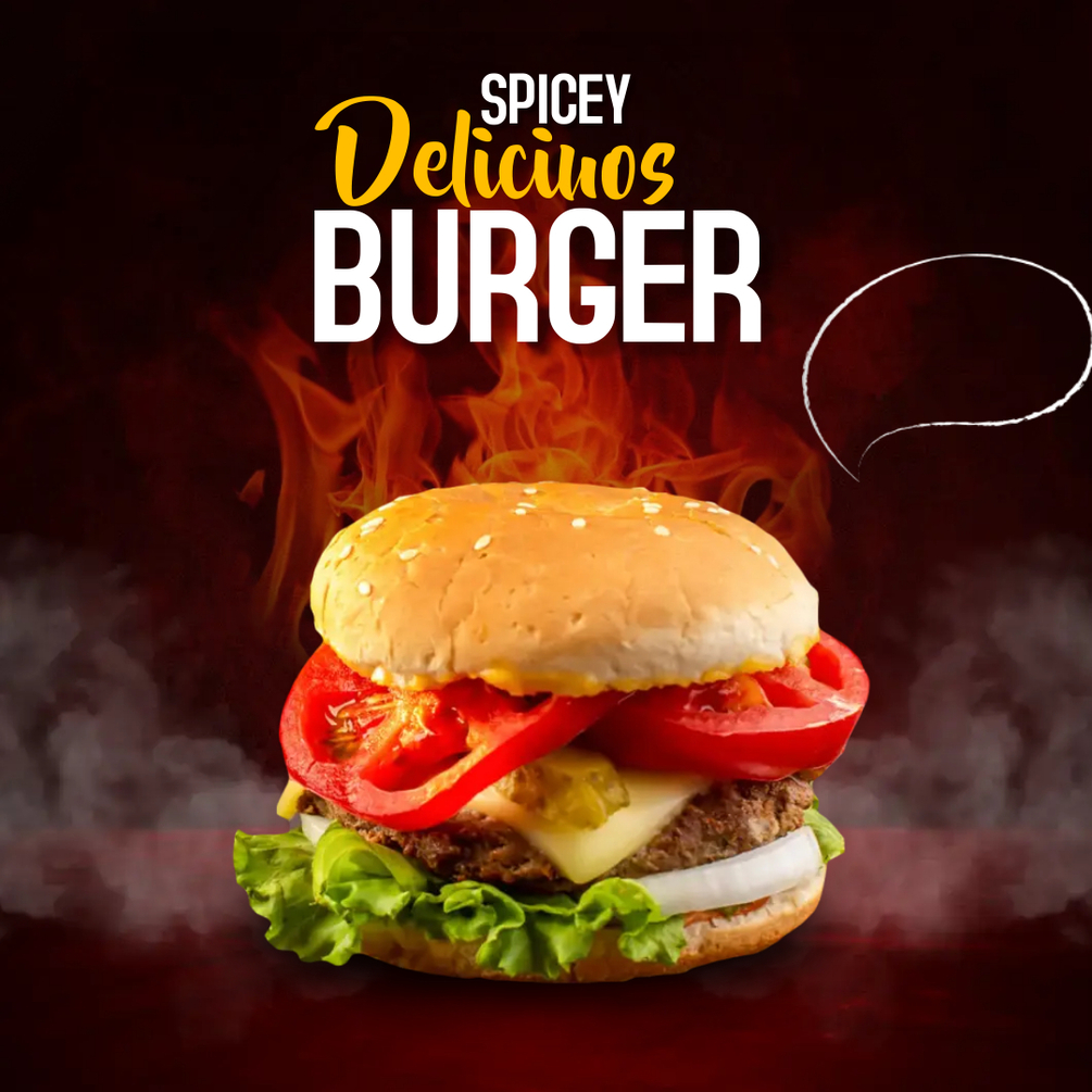 Burger Ad template for social media