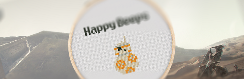 Happy Beeps - Cross Stitch Pattern