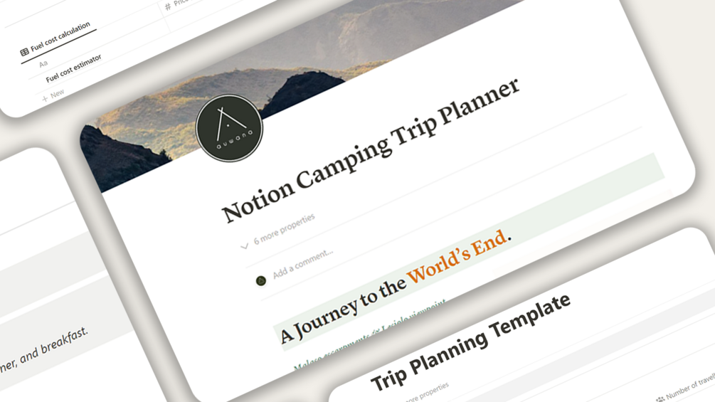 Camping Trip Planner