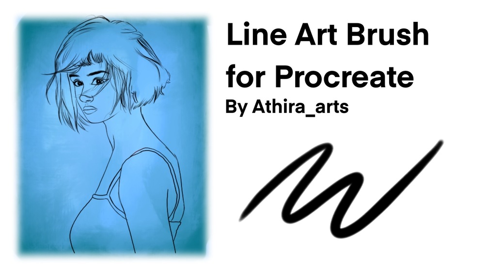 Procreate LINE ART BRUSH
